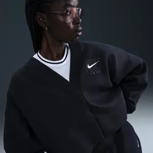 Nike Sportswear Phoenix Fleece Over-Oversized Graphic Cardigan In