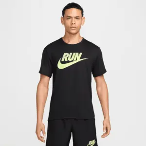 Nike Miler Run Energy Dri-fit Short-sleeve Running Top - Black