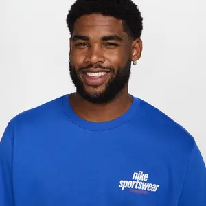 Nike Club Fleece Crew - Blue
