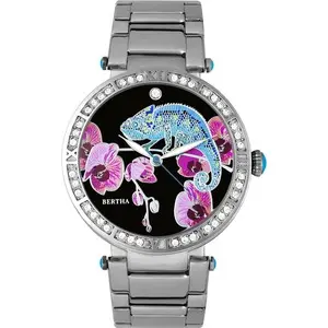 BERTHA WATCHES Camilla Mother-of-pearl Bracelet Watch - Silver