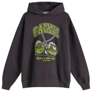 GANNI Isoli Cherries Oversized Hoodie