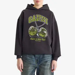 GANNI Isoli Cherries Oversized Hoodie