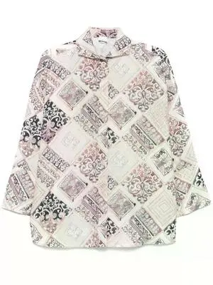 Eleventy Geometric-print Shirt