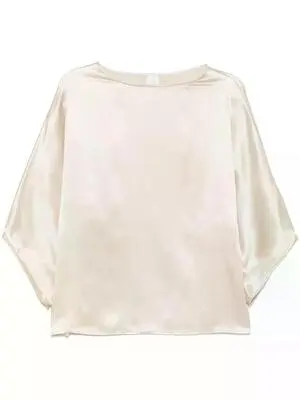 Eleventy Silk Blouse - Neutrals