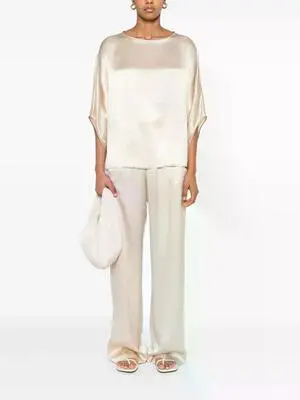 Eleventy Silk Blouse - Neutrals