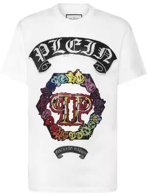 Philipp Plein Strass Smile T-shirt - White