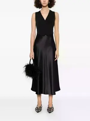 Liu Jo Waistcoat Detail Maxi Dress