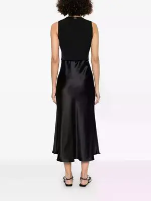 Liu Jo Waistcoat Detail Maxi Dress