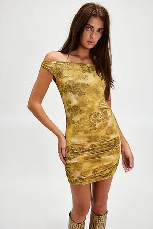 bec and bridge gold slip dress Rent Bec & Bridge Sage Lani Crinkle Satin Maxi Dress main image 1