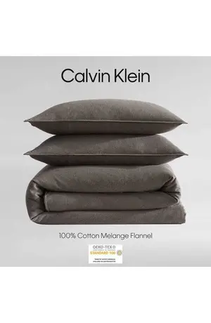Calvin Klein Mélange Flannel Duvet Cover & Sham Set