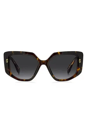 Marc Jacobs 52mm Square Sunglasses - Havana/ Dark Grey Sf