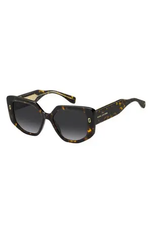 Marc Jacobs 52mm Square Sunglasses - Havana/ Dark Grey Sf