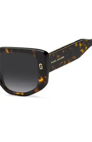 Marc Jacobs 52mm Square Sunglasses - Havana/ Dark Grey Sf