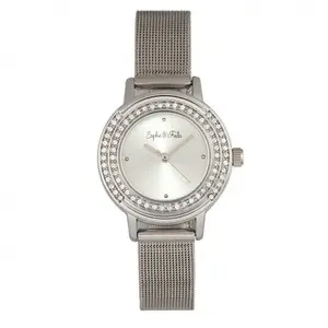 SOPHIE AND FREDA Cambridge Swarovski Crystal Bracelet Watch - Silver