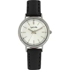 SOPHIE AND FREDA Berlin Leather-band Watch - Black