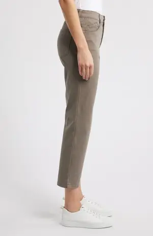 Wit & Wisdom High Waist Straight Leg Stretch Twill Pants