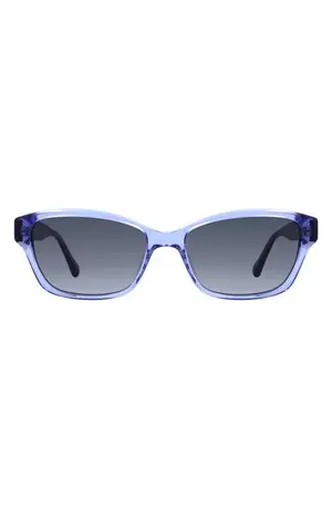 Kate Spade New York Kate Spade New York Ayla Gradient Rectangle Sunglasses Blue/ Dark Grey Sf