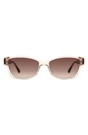 Kate Spade New York Kate Spade New York Ayla Gradient Rectangle Sunglasses Peach/ Brown Sf