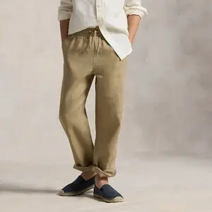 Ralph Lauren Linen Drawstring Pant - Surrey Tan