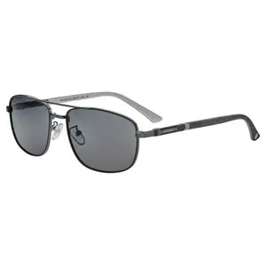 BREED Gotham Polarized Sunglasses - Silver/black