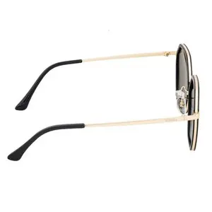 BERTHA WATCHES Ariana Polarized Octagon Sunglasses - Black/blue