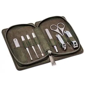 BREED Katana 8 Piece Surgical Steel Groom Kit - Green