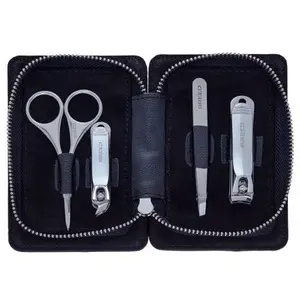 BREED Sabre 4 Piece Surgical Steel Groom Kit - Black