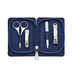BREED Sabre 4 Piece Surgical Steel Groom Kit Blue