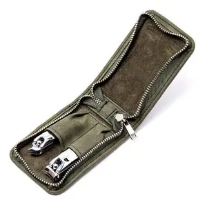 BREED Dagger 2 Piece Surgical Steel Groom Kit Green