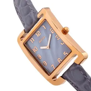 BERTHA WATCHES Marisol Swiss Mop Leather-band Watch - Lavender
