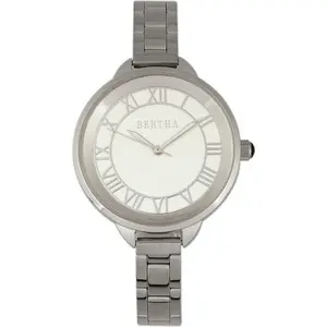 BERTHA WATCHES Madison Sunray Dial Bracelet Watch - Silver