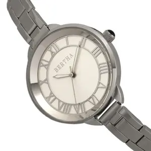 BERTHA WATCHES Madison Sunray Dial Bracelet Watch - Silver