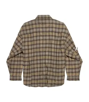Balenciaga Distressed Check Layered Shirt