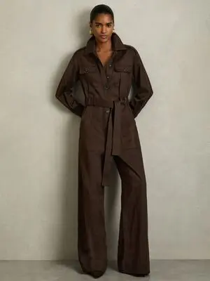 REISS Anais Utility Jumpsuit