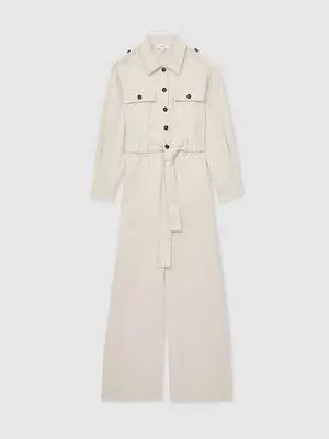 REISS Anais Utility Jumpsuit