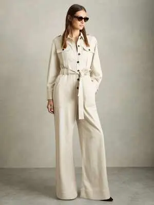 REISS Anais Utility Jumpsuit