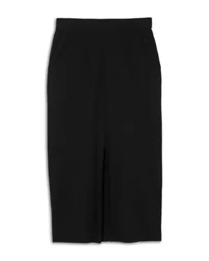 Eileen Fisher Silk Crepe Maxi Straight Skirt