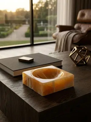 GAURI KOHLI Marigold Onyx Small Bowl