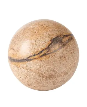 GAURI KOHLI Forest Marble Sphere Object - Brown