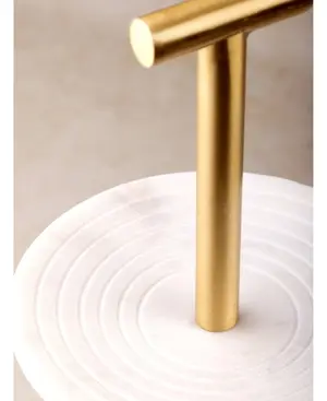 GAURI KOHLI Regalia Tiered Marble Jewelry Stand