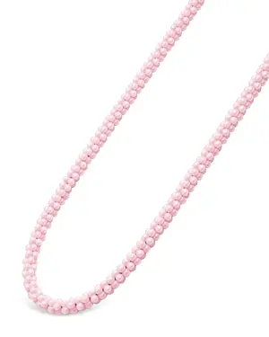 Lagos 18k Yellow Gold & Sterling Silver Caviar Ceramic Bead Collar Necklace