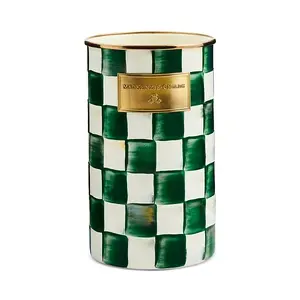 MACKENZIE-CHILDS Emerald Check Utensil Holder - No Color