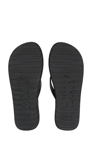 Roxy Beach Up Platform Flip Flop - Black
