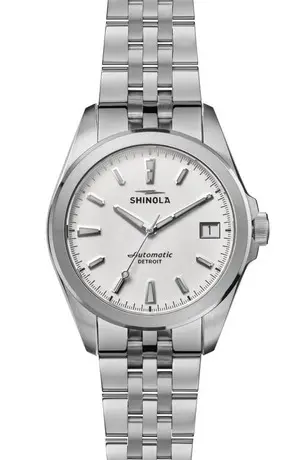 Shinola The Circadian Monster Automatic Bracelet Watch - Alabaster
