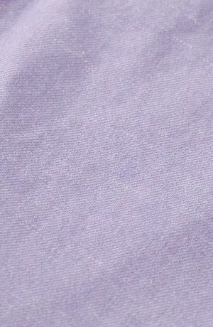 Scotch & Soda Flat Front Slub Cotton & Linen Twill Bermuda Shorts - Bright Lavender