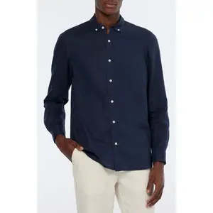 Scotch & Soda Linen Button-down Shirt - Night