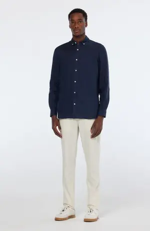 Scotch & Soda Linen Button-down Shirt - Night
