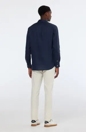 Scotch & Soda Linen Button-down Shirt - Night