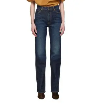 Khaite KHAITE Danielle Straight-Leg Stretch Jeans - 010 Lansing