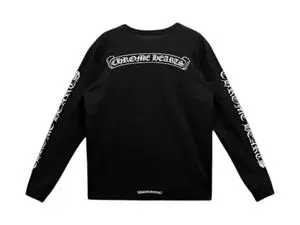 Chrome Hearts Scroll Logo Long Sleeve Pocket T-shirt